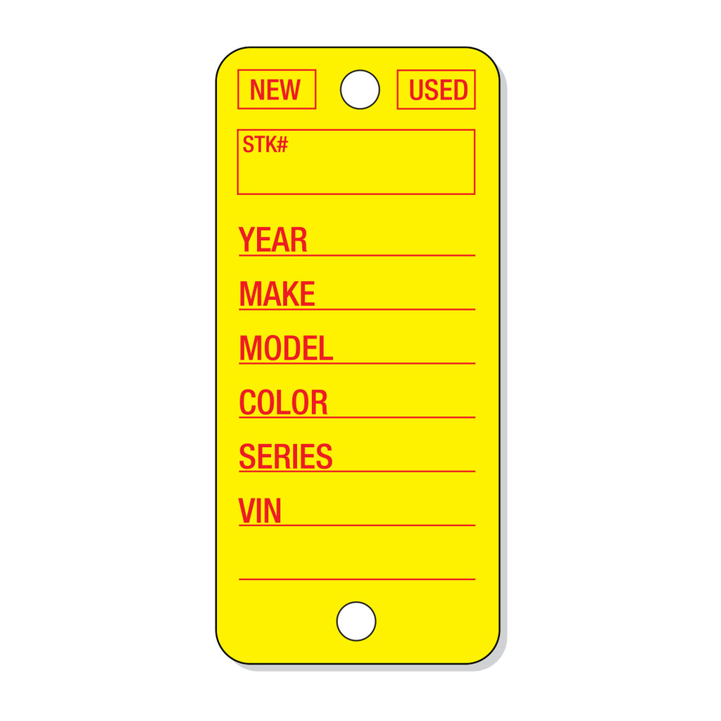 Poly Key Tags - yellow Box 250 – Stationery R Us